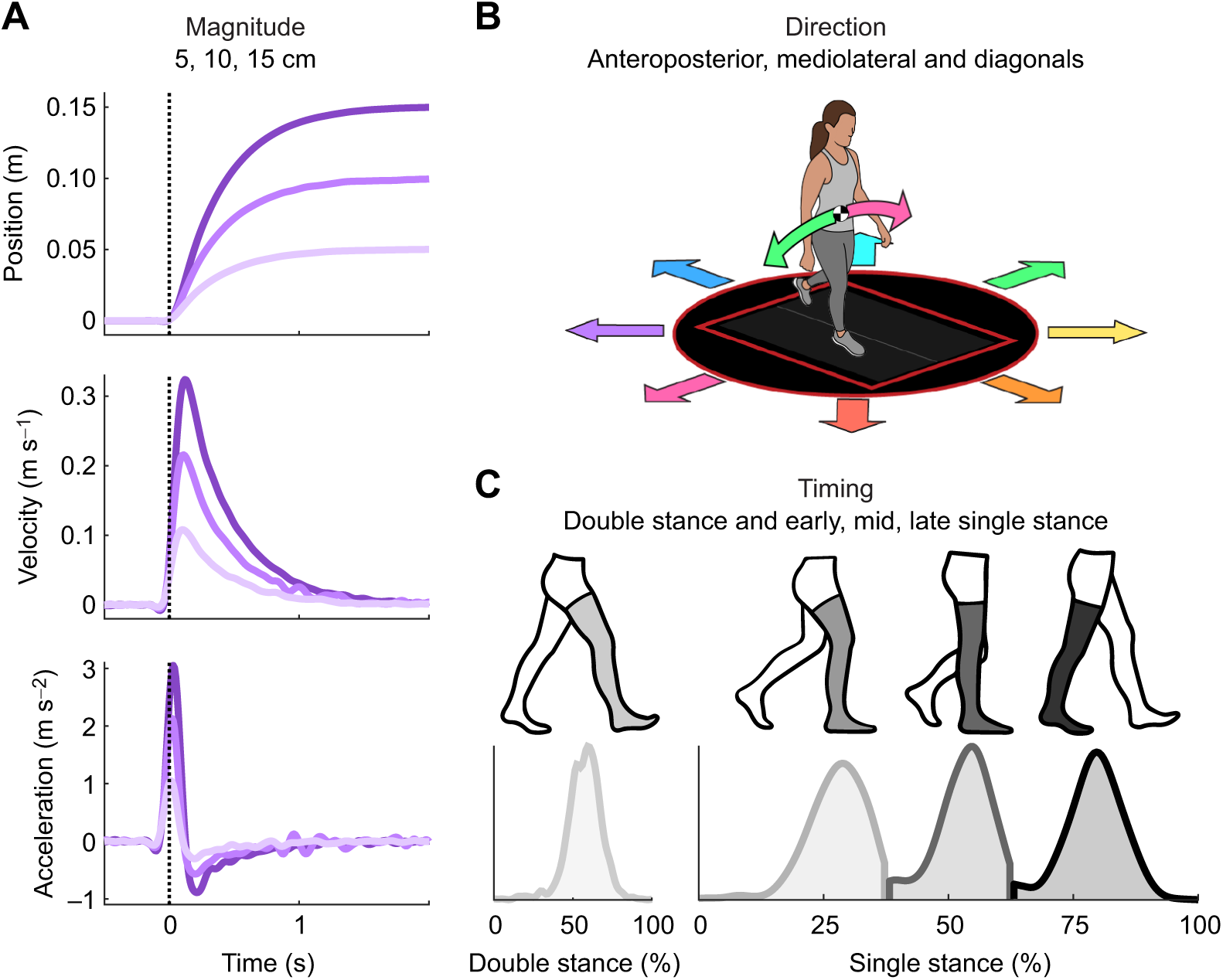Biomechanics of locomotion during ground translation perturbations